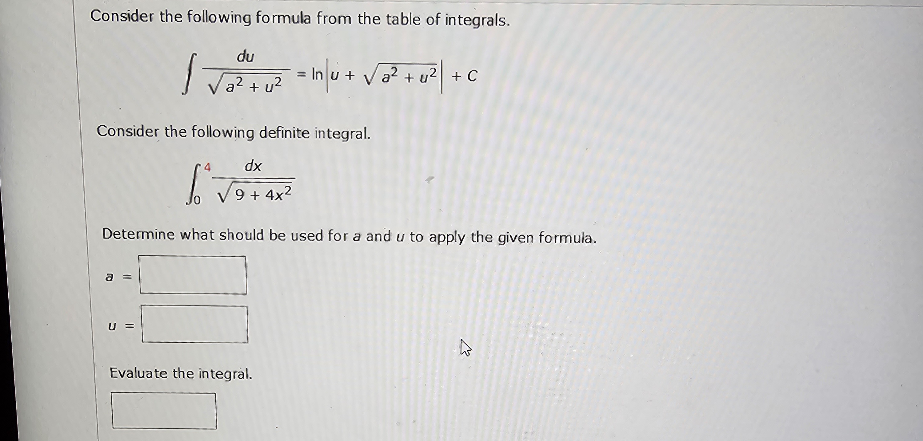 Solved Consider the following formula from the table of | Chegg.com