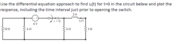 Solved Use the differential equation approach to find it(t) | Chegg.com