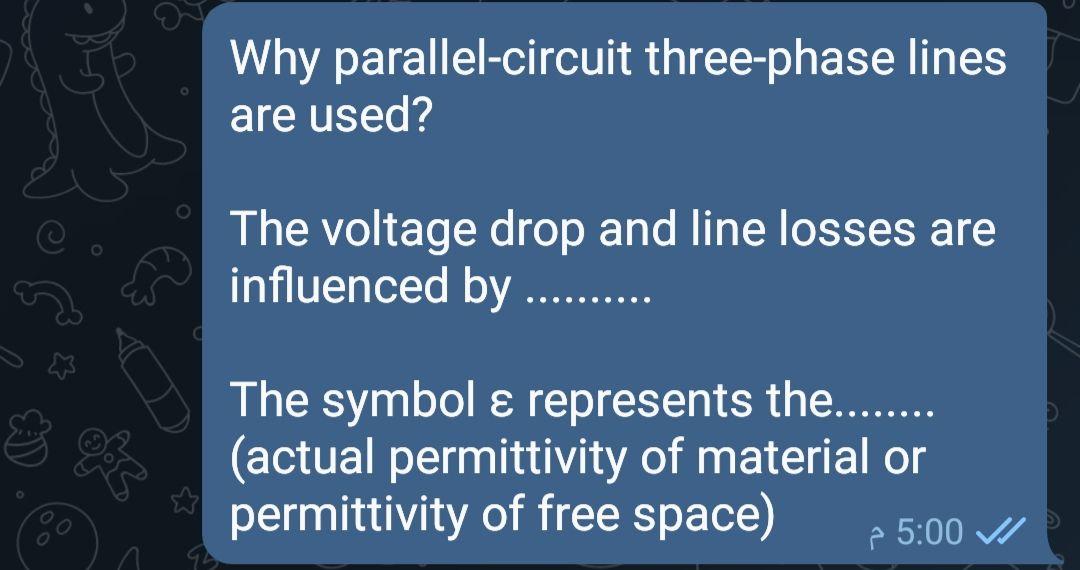 Solved Why parallel-circuit three-phase lines are used? The | Chegg.com