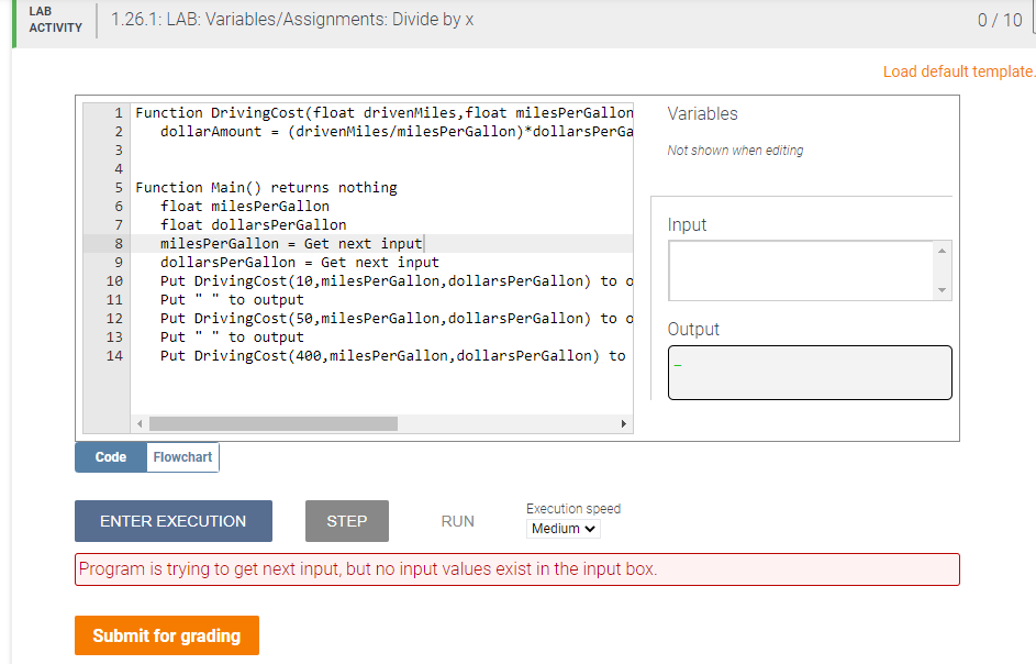 Solved Keep getting this error not sure why or what is | Chegg.com