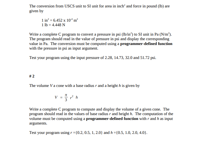 Solved The conversion from USCS unit to SI unit for area in | Chegg.com