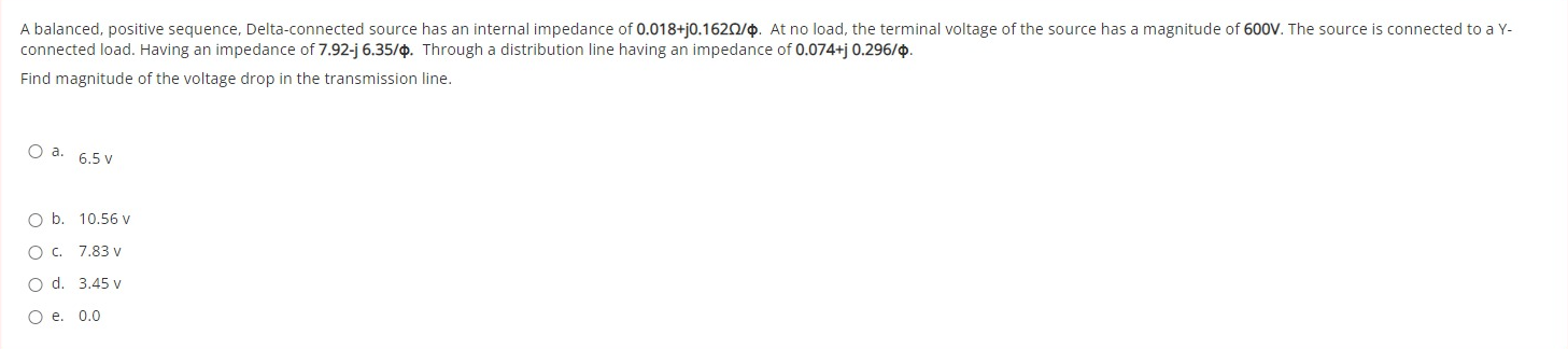 Solved A balanced, positive sequence, Delta-connected source | Chegg.com