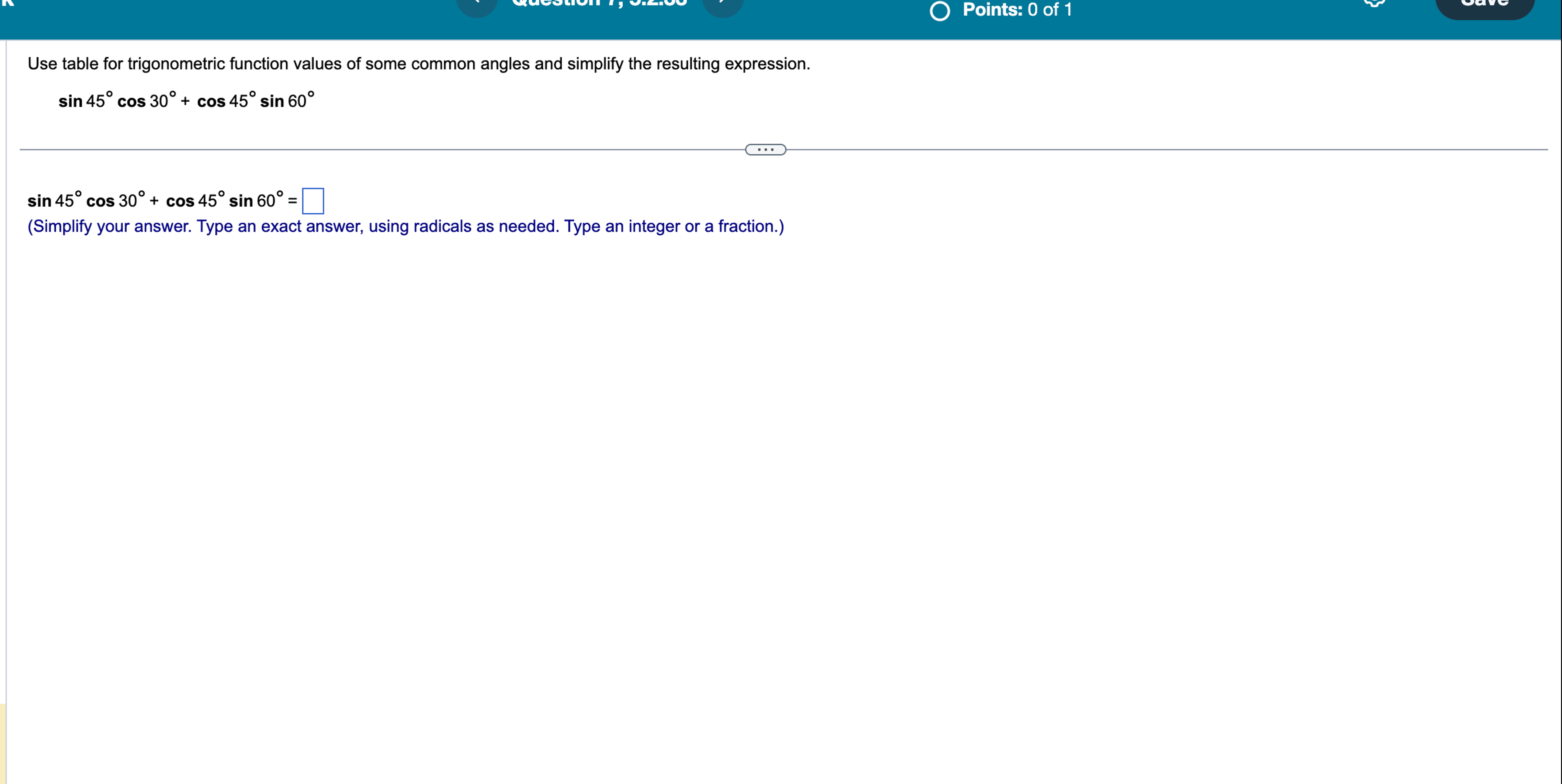 Solved Use table for trigonometric function values of some | Chegg.com