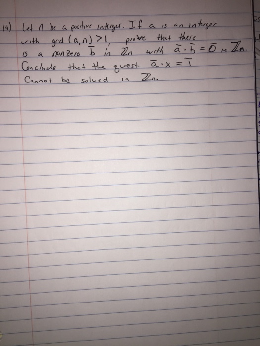 Solved Let n be a positive integer. If a is an integer with | Chegg.com
