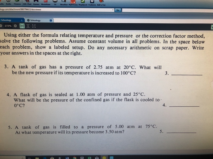 Solved Using either the formula relating temperature and | Chegg.com