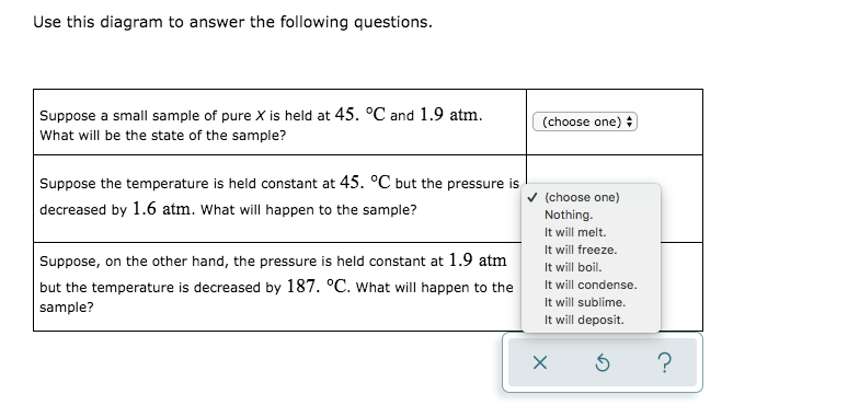 Solved O ADVANCED MATERIAL Using a phase diagram to predict | Chegg.com