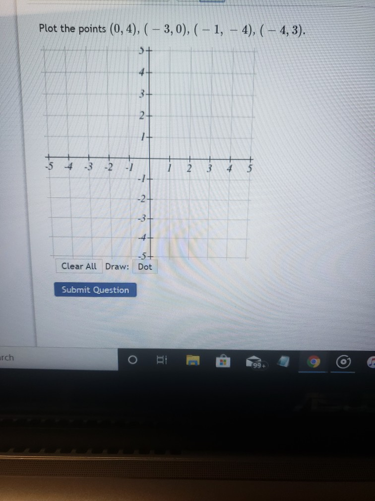 Solved Plot the points (0,4), ( – 3,0), ( - 1, – 4), ( – 4, | Chegg.com