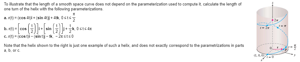 Solved To illustrate that the length of a smooth space curve | Chegg.com