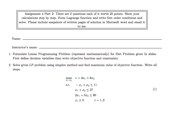 Solved Assignment 4 Part 2: There are 2 questions each of it | Chegg.com