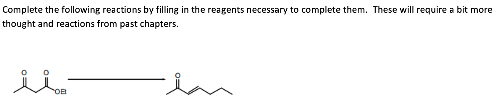 Solved Complete the following reactions by filling in the | Chegg.com