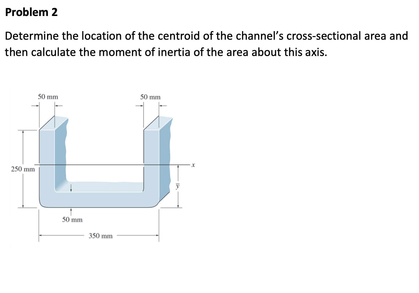 Solved Determine the location of the centroid of the | Chegg.com