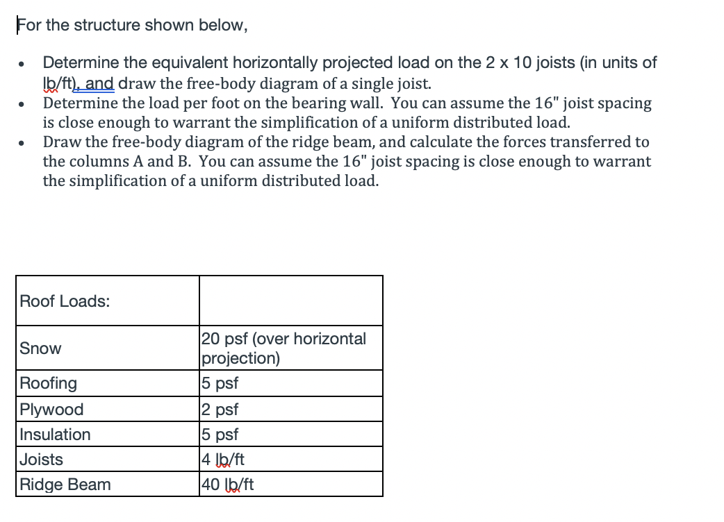 Solved For the structure shown below, . Determine the | Chegg.com