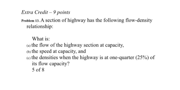 Solved Extra Credit 9 points Problem 13. A section of | Chegg.com