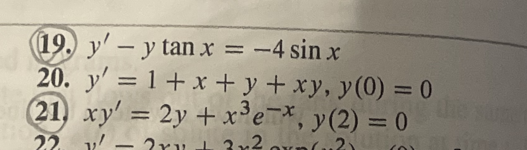 Solved Find general solutions of the differential equations | Chegg.com Solved Find general solutions of the differential equations | Chegg.com