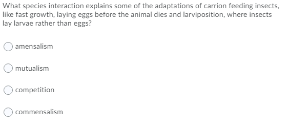 Solved What species interaction explains some of the | Chegg.com