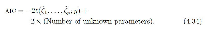 Solved 4.10. Using the definition of the AIC in (4.34), show | Chegg.com