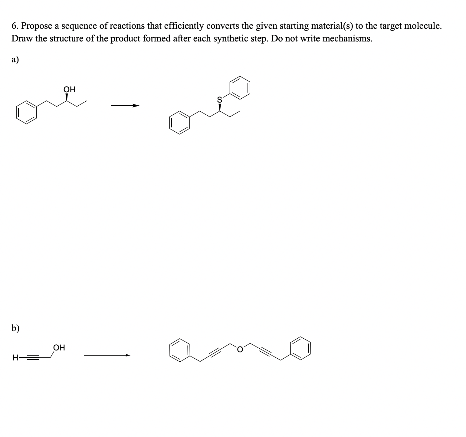 Solved Please help with this organic chemistry synthesis | Chegg.com