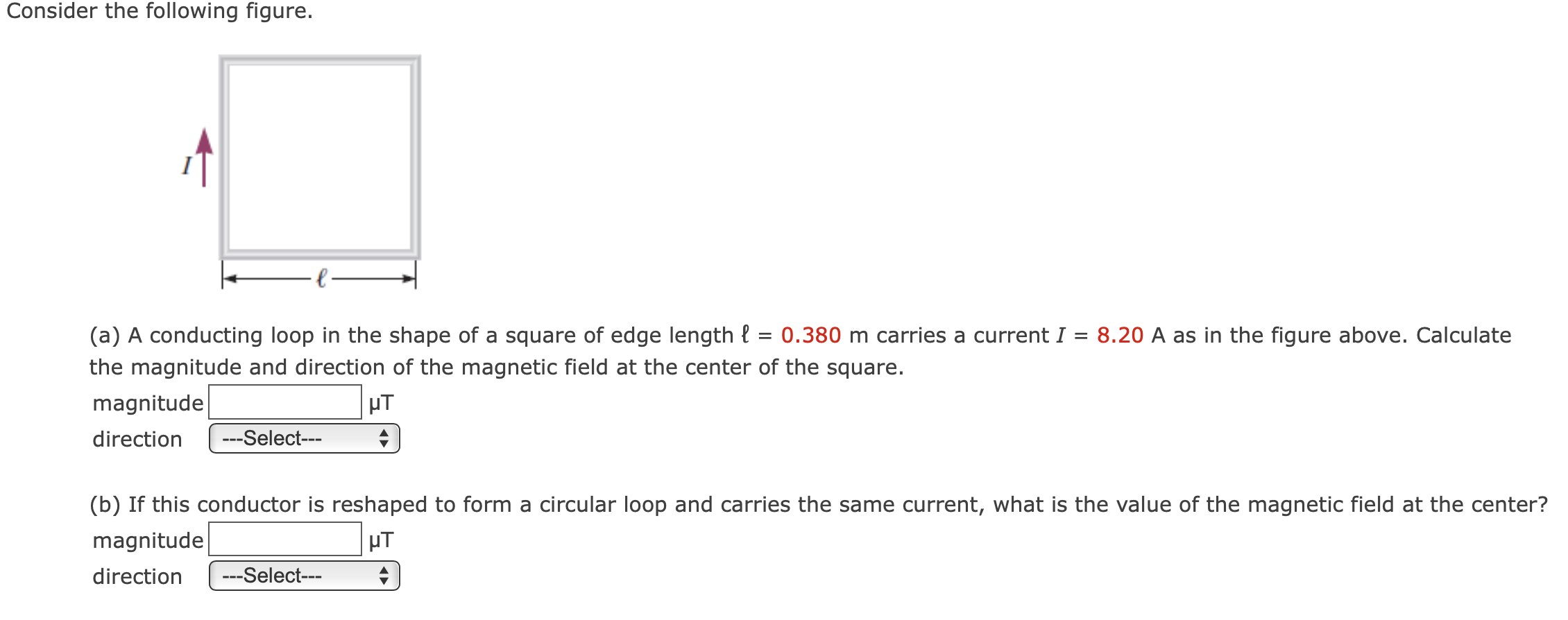 Solved Consider the following figure. (a) A conducting loop | Chegg.com