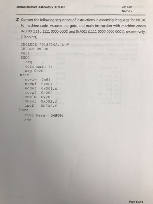 Solved Convert the following sequences of instructions in | Chegg.com