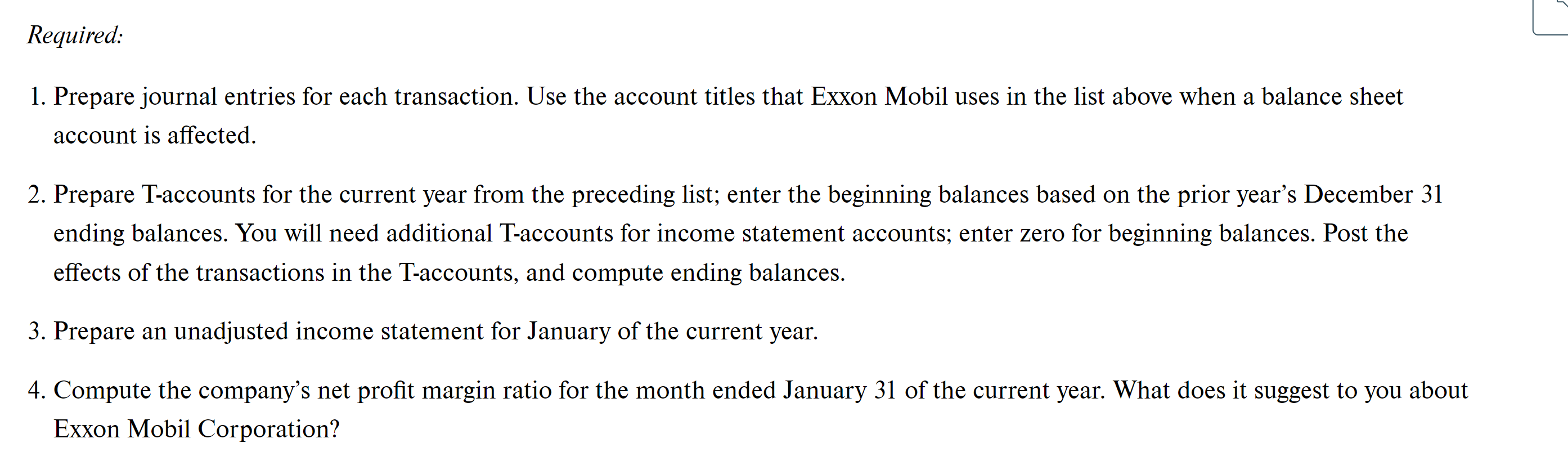 Solved Analyzing the Effects of Transactions Using | Chegg.com