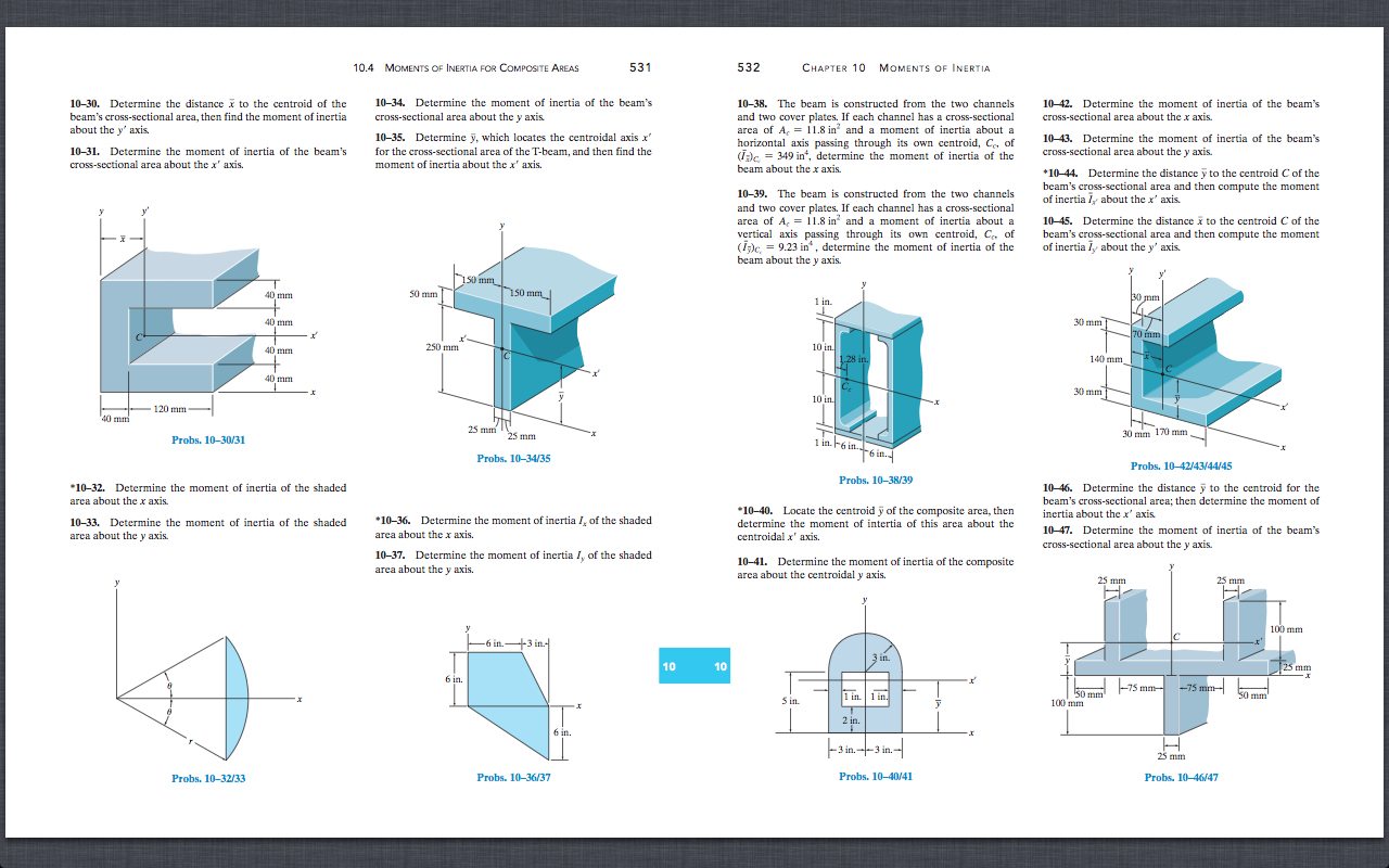 Solved Determine the distance x to the centroid of the | Chegg.com