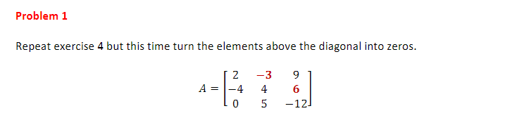 Solved Repeat exercise 4 but this time turn the elements | Chegg.com
