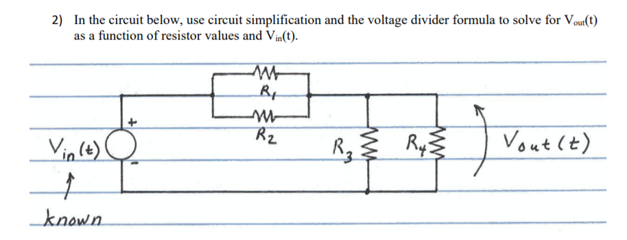 Solved 2) In the circuit below, use circuit simplification | Chegg.com