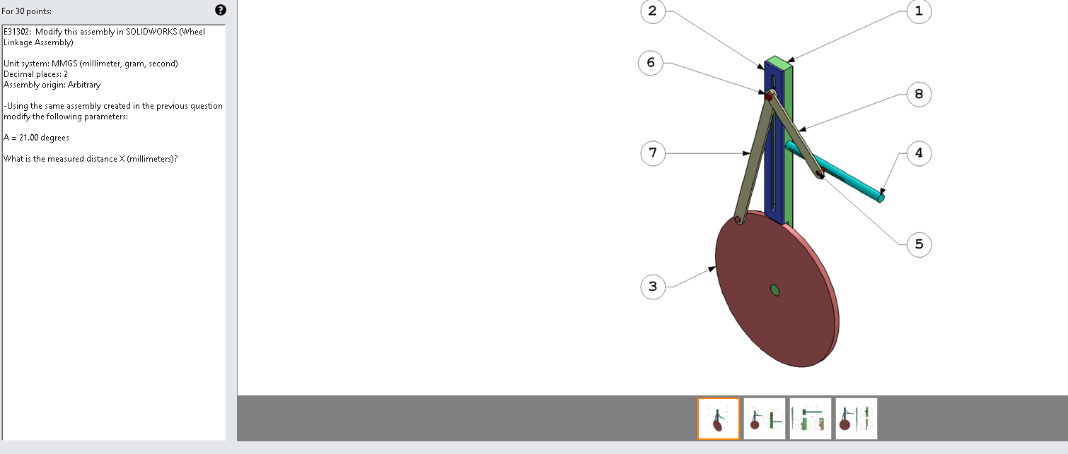 E31302: Modify this assembly in SOLIDWORKS (Wheel | Chegg.com