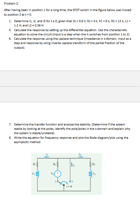 Solved Problem 2: After having been in position 1 for a long | Chegg.com