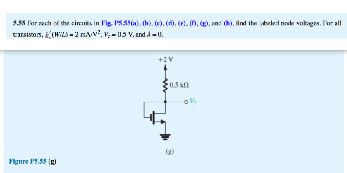 Solved 5.55 ﻿For each of the circuits in Fig. | Chegg.com