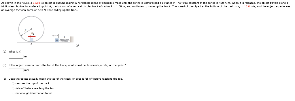 Solved an average frictional force of 7.00 N while sliding | Chegg.com