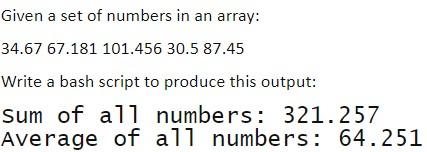 Solved Given a set of numbers in an array: 34.67 67.181 | Chegg.com