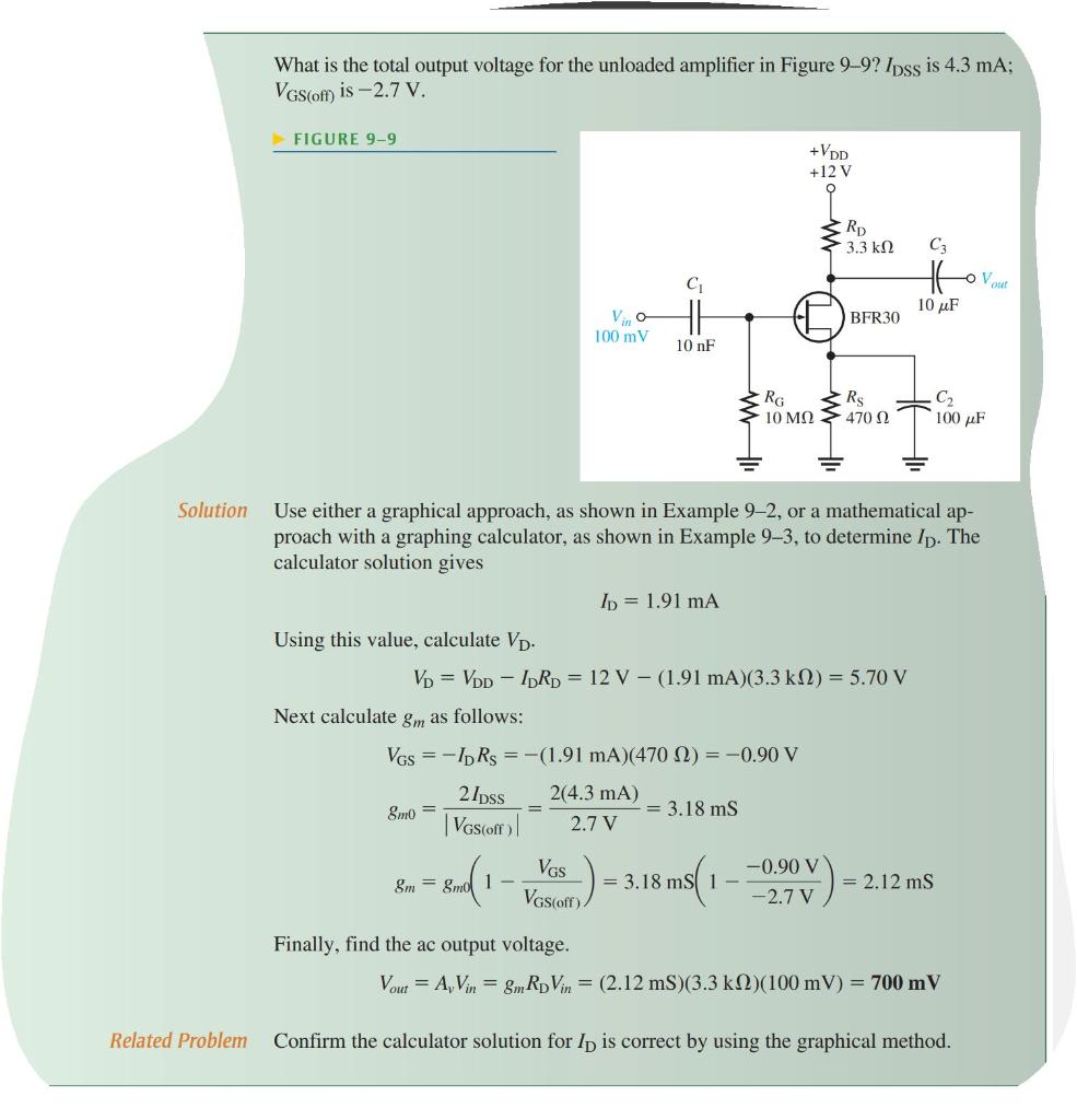 Solved What is the total output voltage for the unloaded | Chegg.com