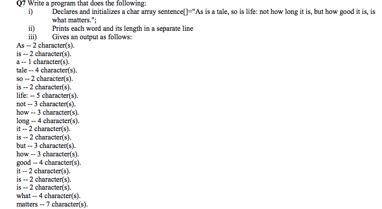 Solved Q7 Write A Program That Does The Following I