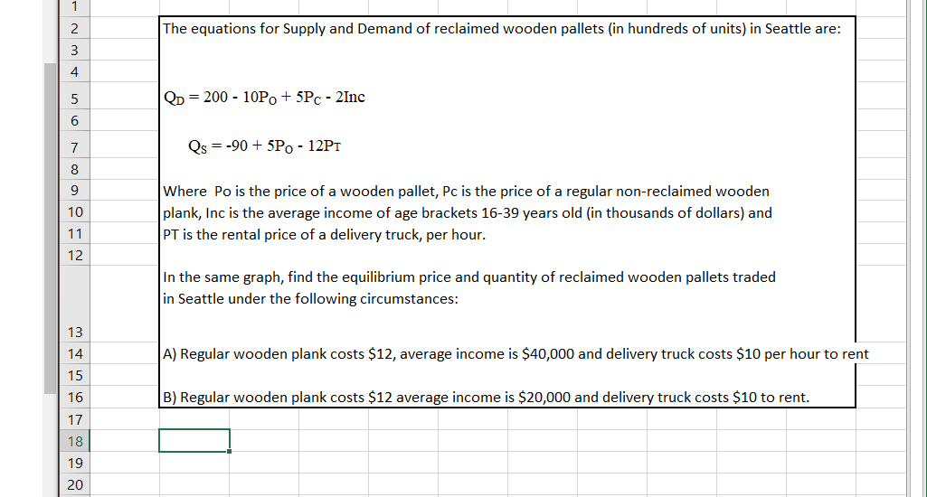 Solved GRAPH IN EXCEL GRAPH IN EXCEL GRAPH IN EXCEL GRAPH IN | Chegg.com