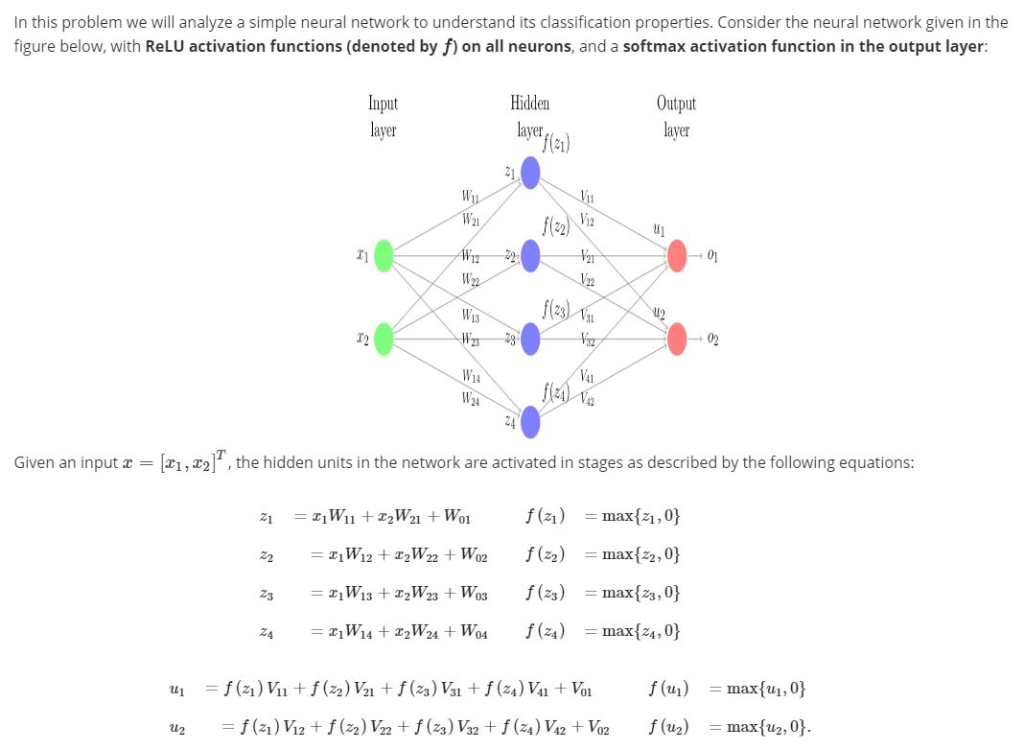 Solved 1 Neural Networks Problem Analyze Simple Neural Ne