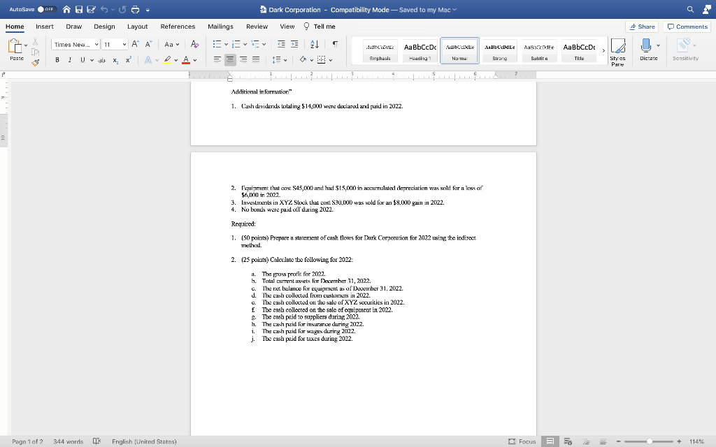 Solved Projoct 1 ACC 220 Dus: Tuesday, Febran; 7,2023 The | Chegg.com