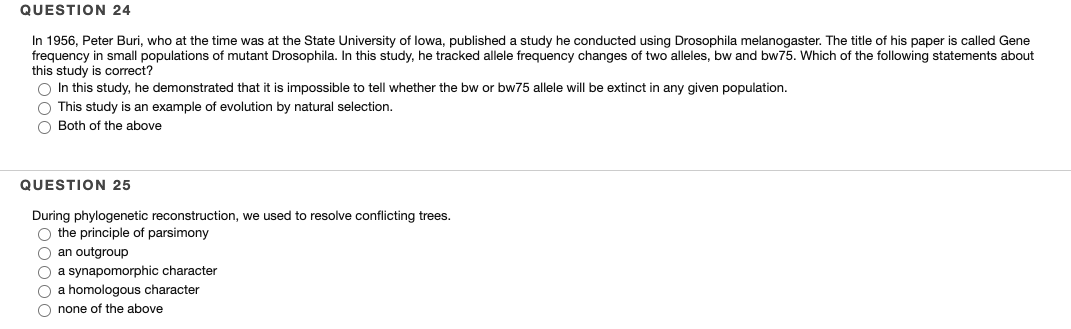 Solved QUESTION 24 In 1956, Peter Buri, who at the time was | Chegg.com