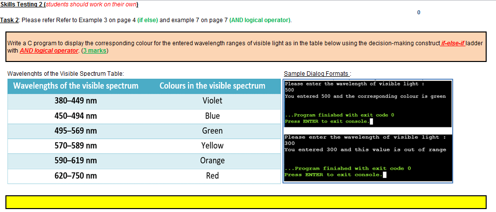Solved Skills Testing 2 (students should work on their own) | Chegg.com