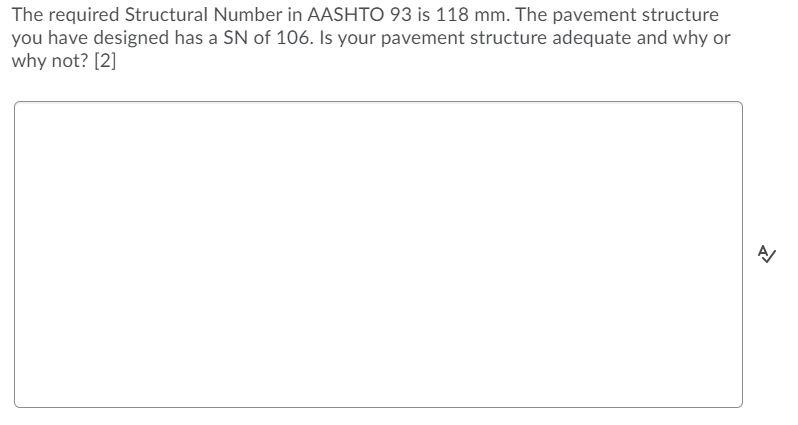 Solved The required Structural Number in AASHTO 93 is 118 | Chegg.com