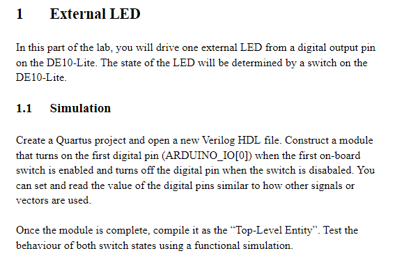 Solved In this part of the lab, you will drive one external | Chegg.com