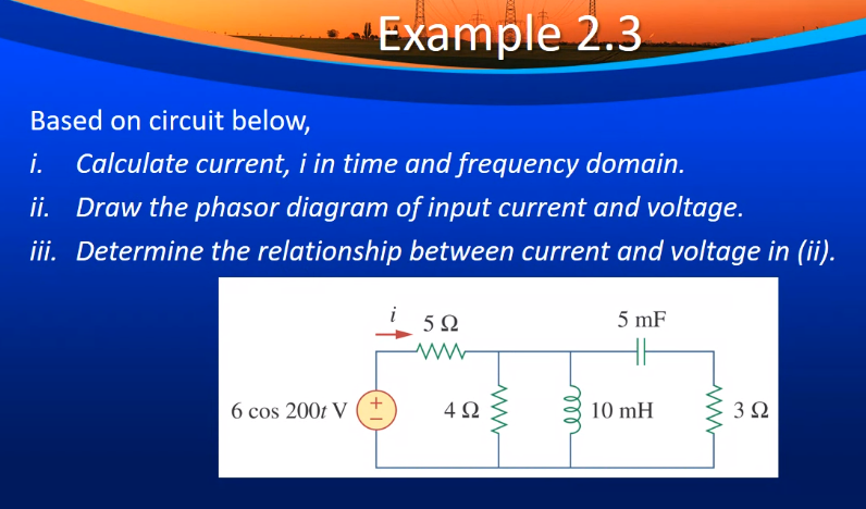 Solved Example 2.3 Based on circuit below, i. Calculate | Chegg.com