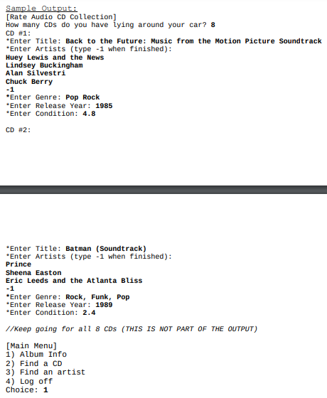 Solved Assignment 7A: Rare Collection. We can make arrays of | Chegg.com