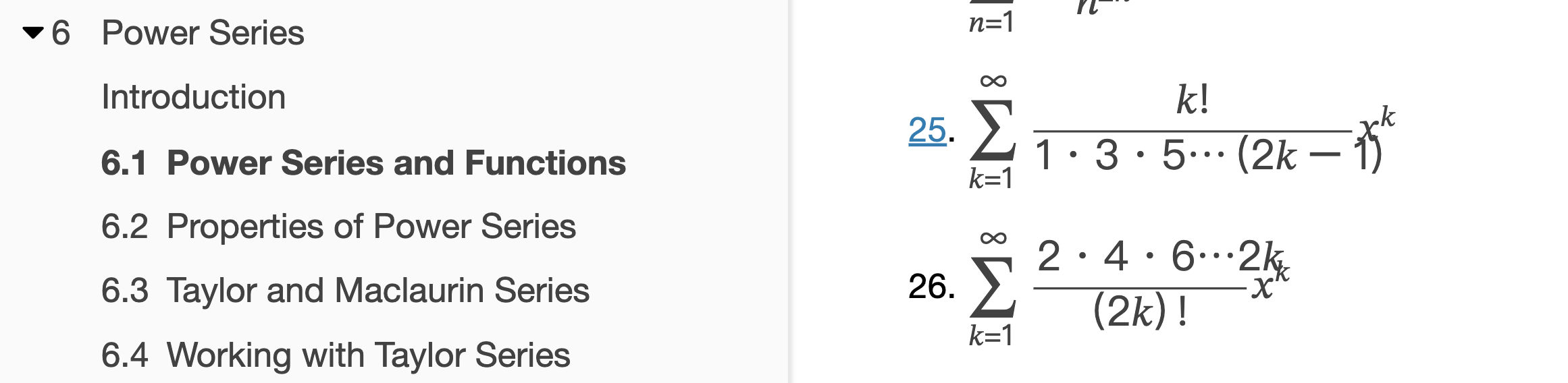 6 Power Series Introduction 6.1 Power Series and | Chegg.com