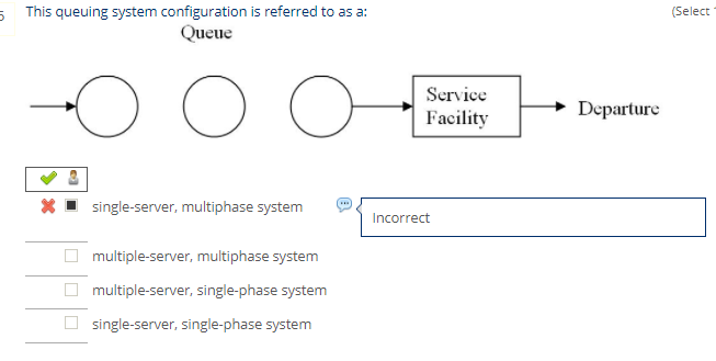 Solved 5 (Select This queuing system configuration is | Chegg.com