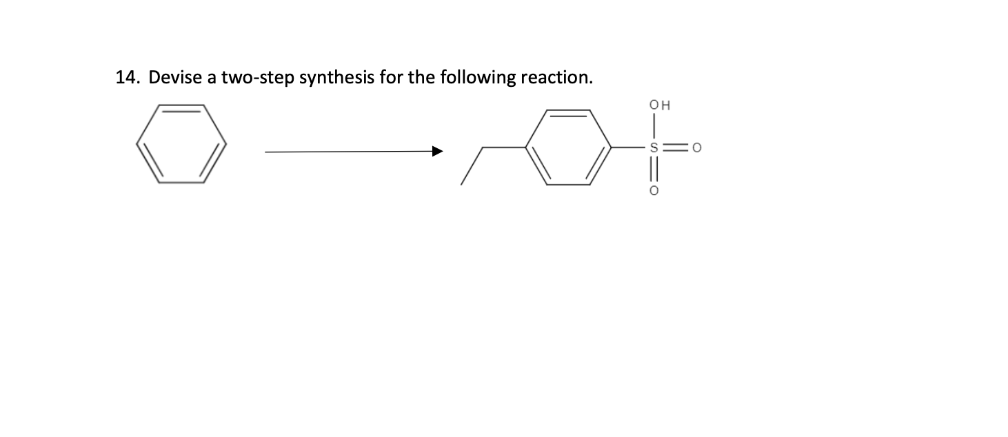 Solved 14. Devise a two-step synthesis for the following | Chegg.com
