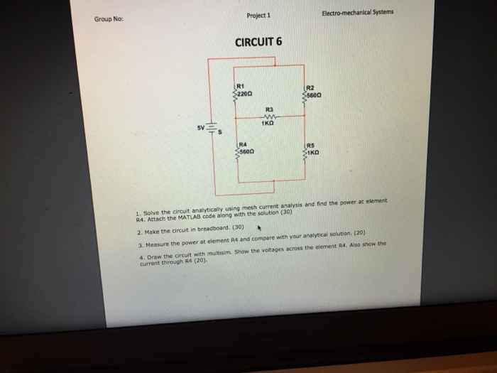Solved Solve the circuit analytically using mesh current | Chegg.com