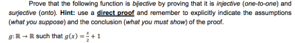 Solved Prove that the following function is bijective by | Chegg.com