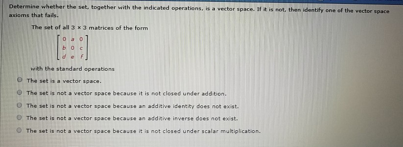 Solved Determine whether the set, together with the | Chegg.com