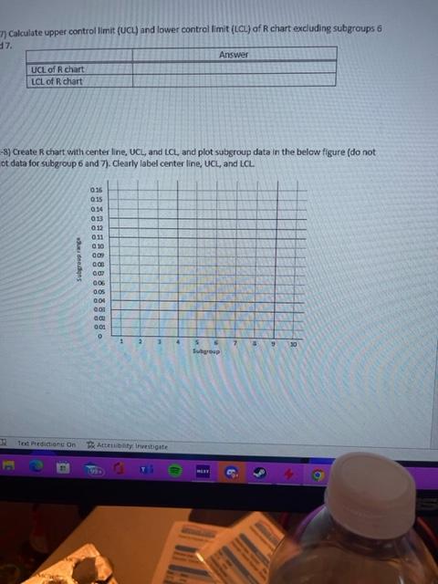 Solved Q2 – Revision of X and R chart A quality engineer | Chegg.com